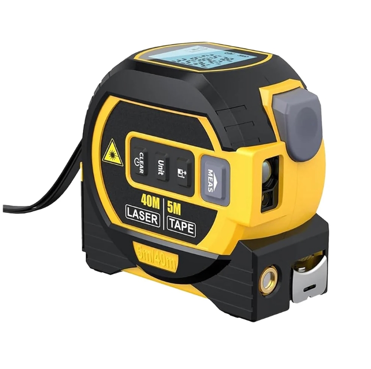 3-in-1 Almighty Ruler LED Display Distance Measuring Tool