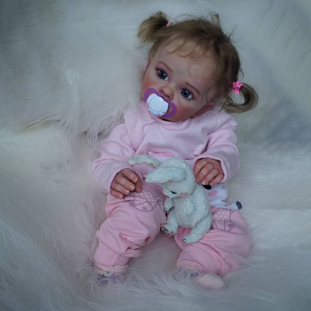 20" Realistic Soft Body True Touch Cloth Body Reborn Cute Toddler Baby ...