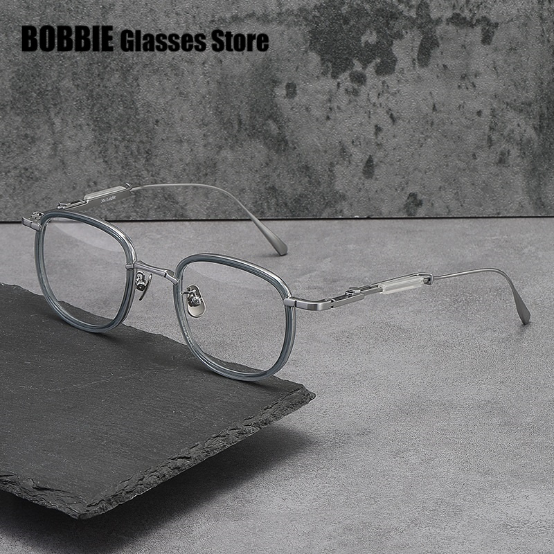Adjustable Eyeglass Leg Glasses Frame Unisex Brand Design Pure Titanium ...