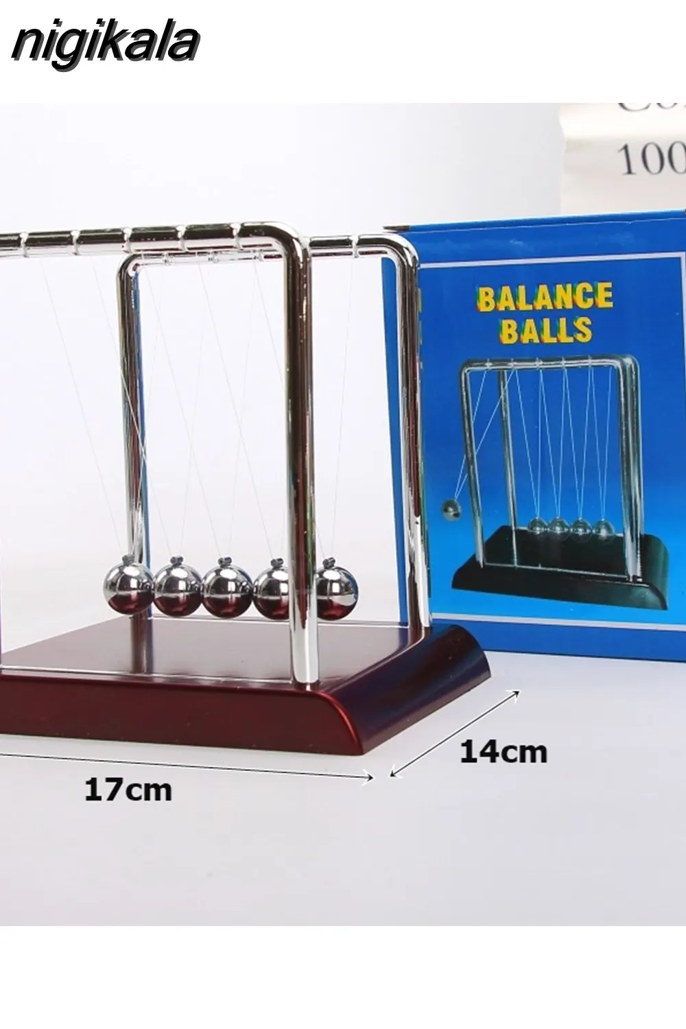 nigikala Newton Pendulum Ball Cradle Balance Ball Perpetual Motion ...