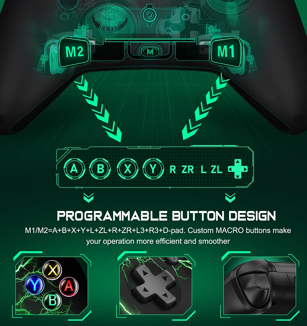 DinoFire Wireless Controller Nintendo The Pro Controller for Nintendo ...