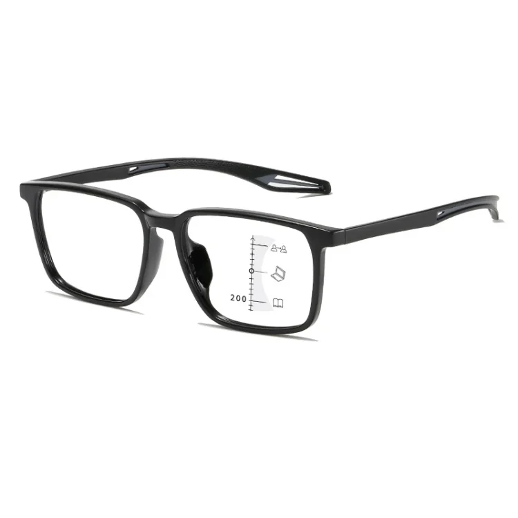 Men Women Progressive Multifocal Reading Glasses Anti-blue Light TR90 ...