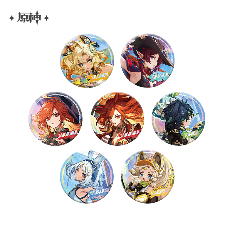 Genshin Impact Theme Series Character Badges [Original Genshin Official ...