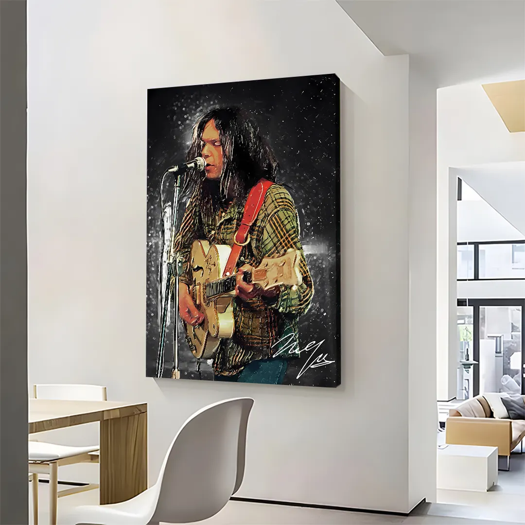 Neil Young Canvas Wall Art