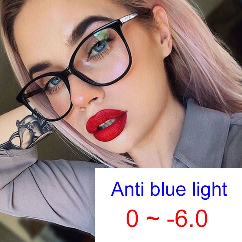 Prescription Glasses Minus -1 -2 -3 Anti Blue Light Glasses For Women ...