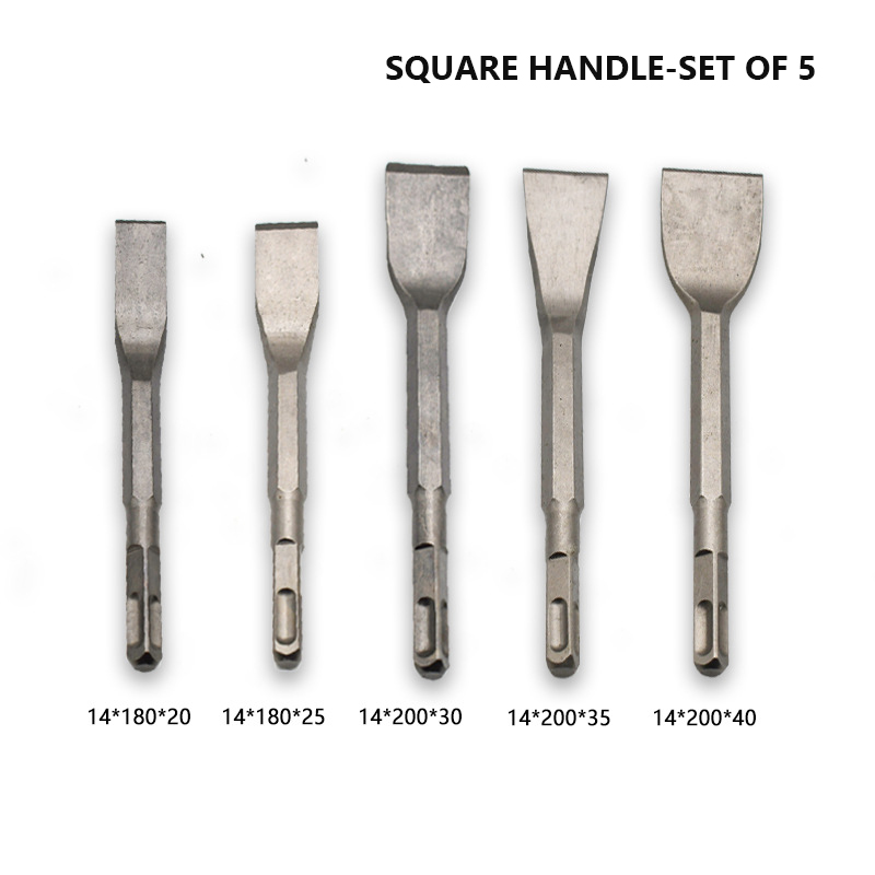 Chisel head set Concrete brick slotting set