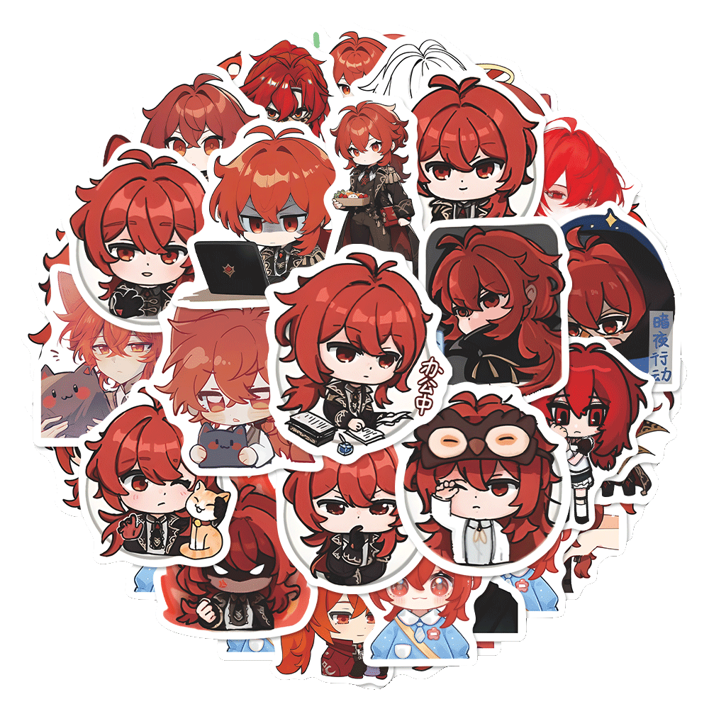 Genshin Impact Merch Fans Collection Character Q Version Stickers 67 ...
