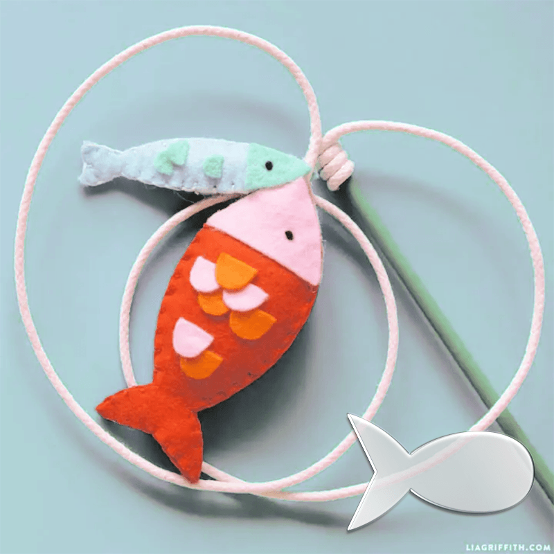 Cute fish Sewing template- Makes a great catnip toy for kittens