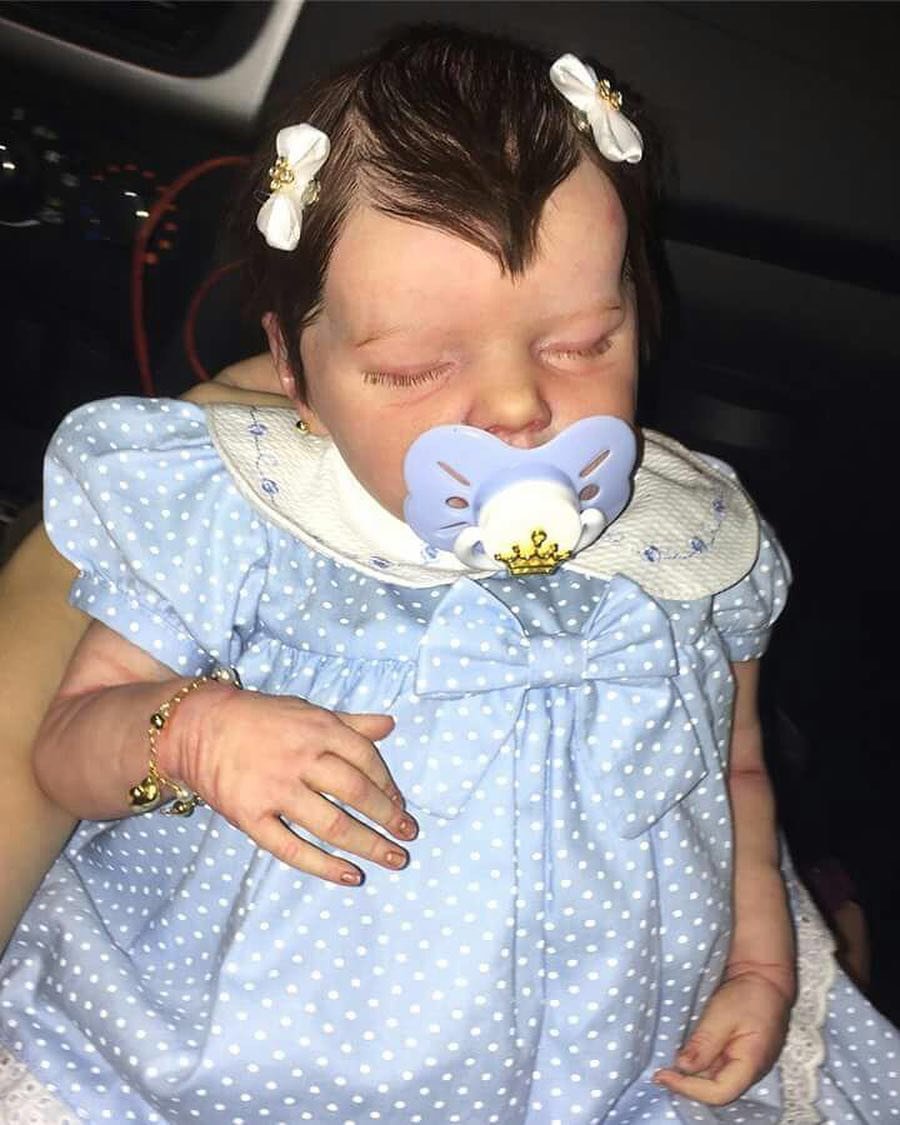 Flexible Solid Platinum Liquid Full Silicone Reborn Doll Baby Girl ...