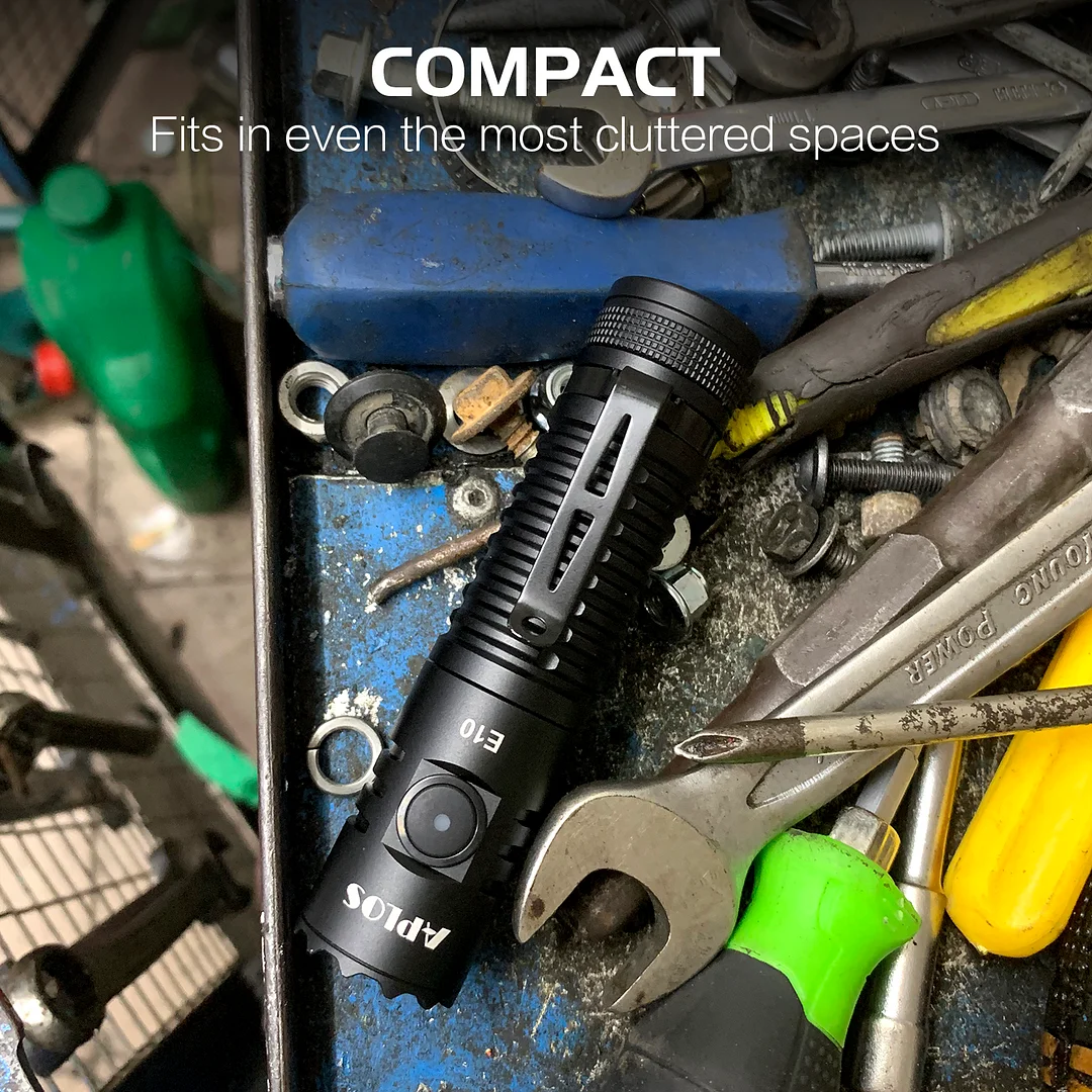 APLOS E10 Rechargeable LED Flashlight, 1300 High Lumens Pocket ...