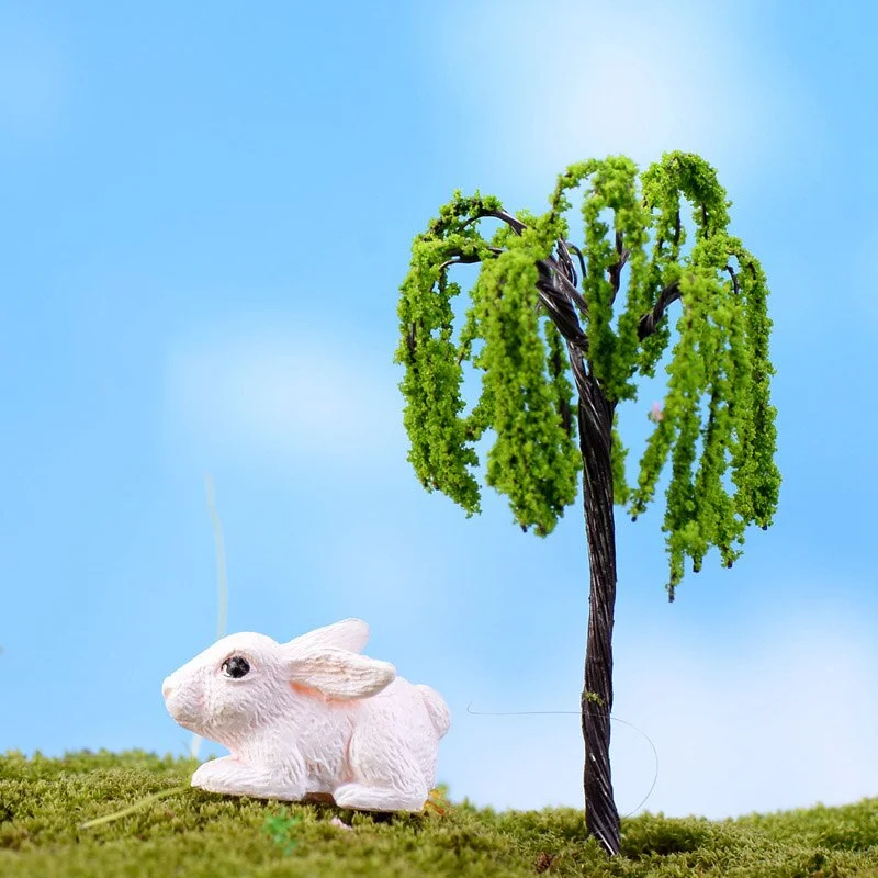 1 Pcs Garden Kawaii Mini Sakura Miniatures Simulation Trees Plastic ...