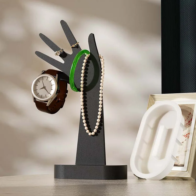 Hand Shape Jewelry Display Stand Silicone Mold Set | Resin Molds for ...