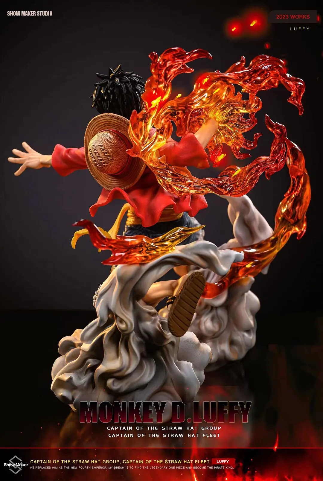 1/6 Scale Red Hawk Monkey D. Luffy - ONE PIECE Resin Statue - ShowMaker ...