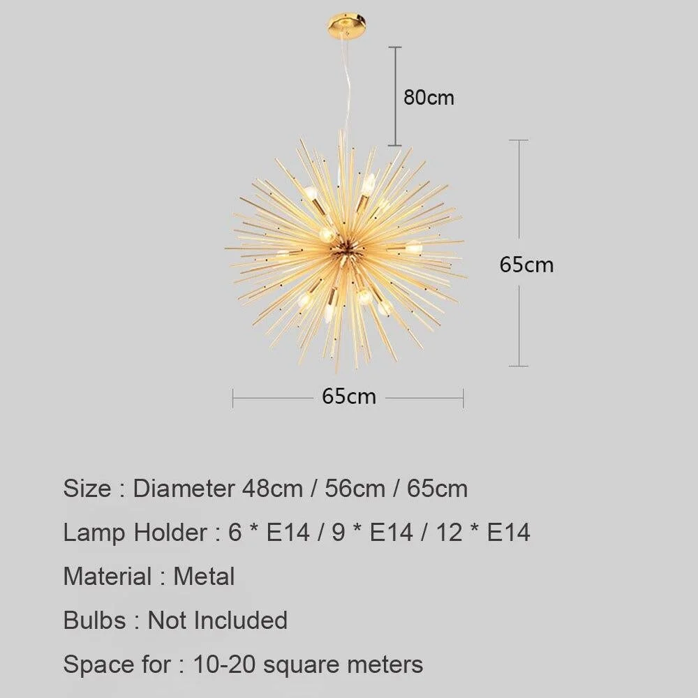 Nordic Pendant Lights Antique Living Room Handing Lamps Gold Artistic ...