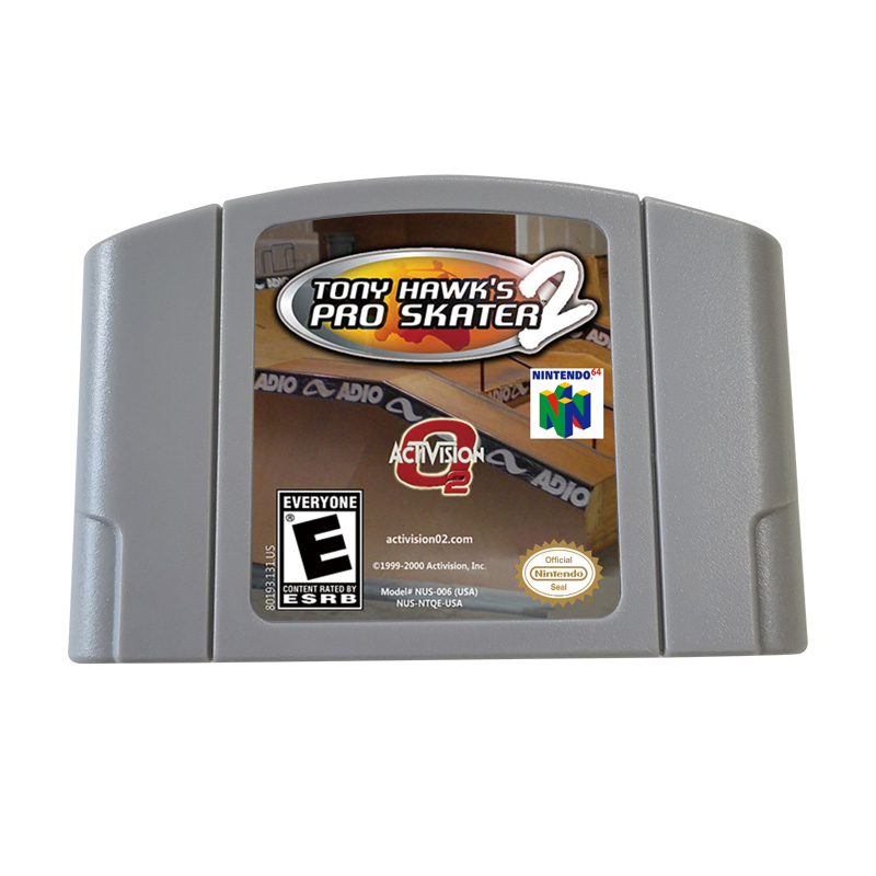Tony Hawk's Pro Skater 2 N64 Cartridge For Nintendo 64 Game Console