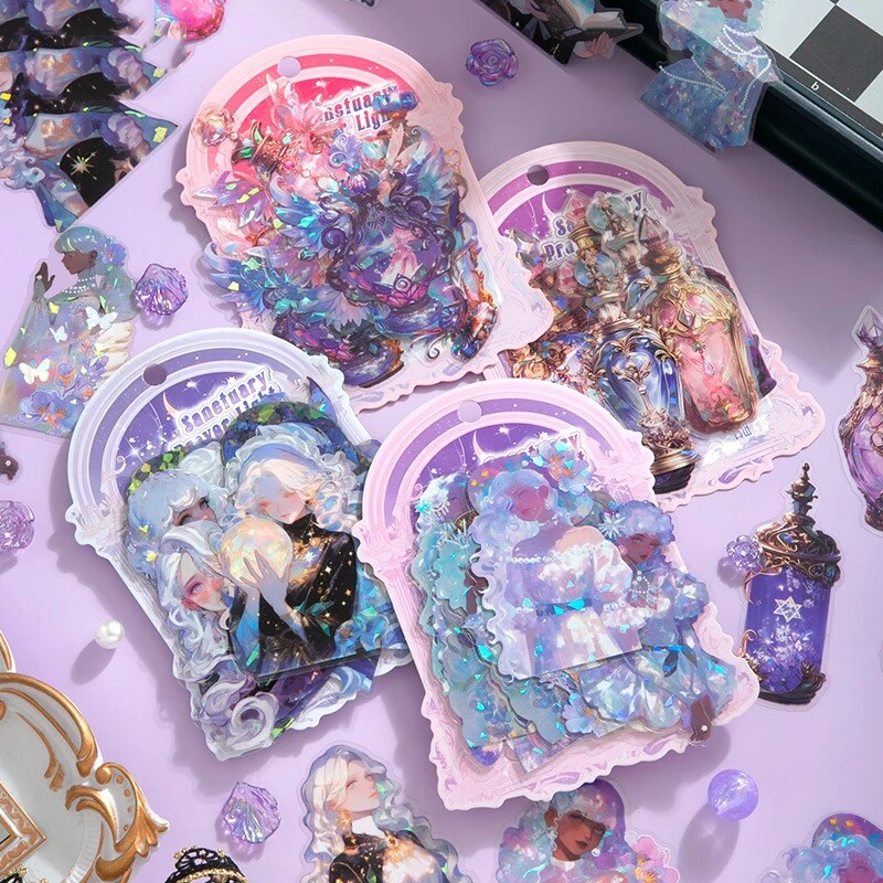 PET Sticker - Sanctuary Prayer for Light Series Gorgeous Character ...