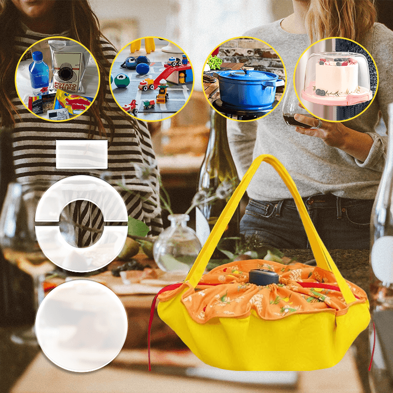 Round food rack for transporting cakes or casseroles-With Manual