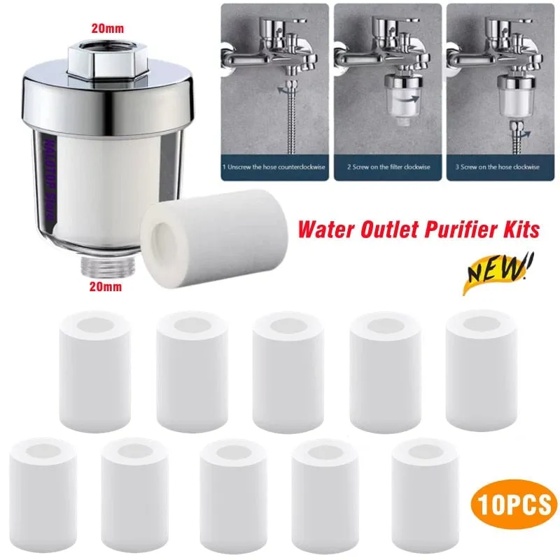 Water Outlet Purifier Kits Universal Faucet Filter For Kitchen Bathroom ...