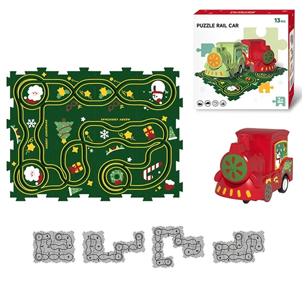 Sank DIY Puzzle Tracks with Vehicles