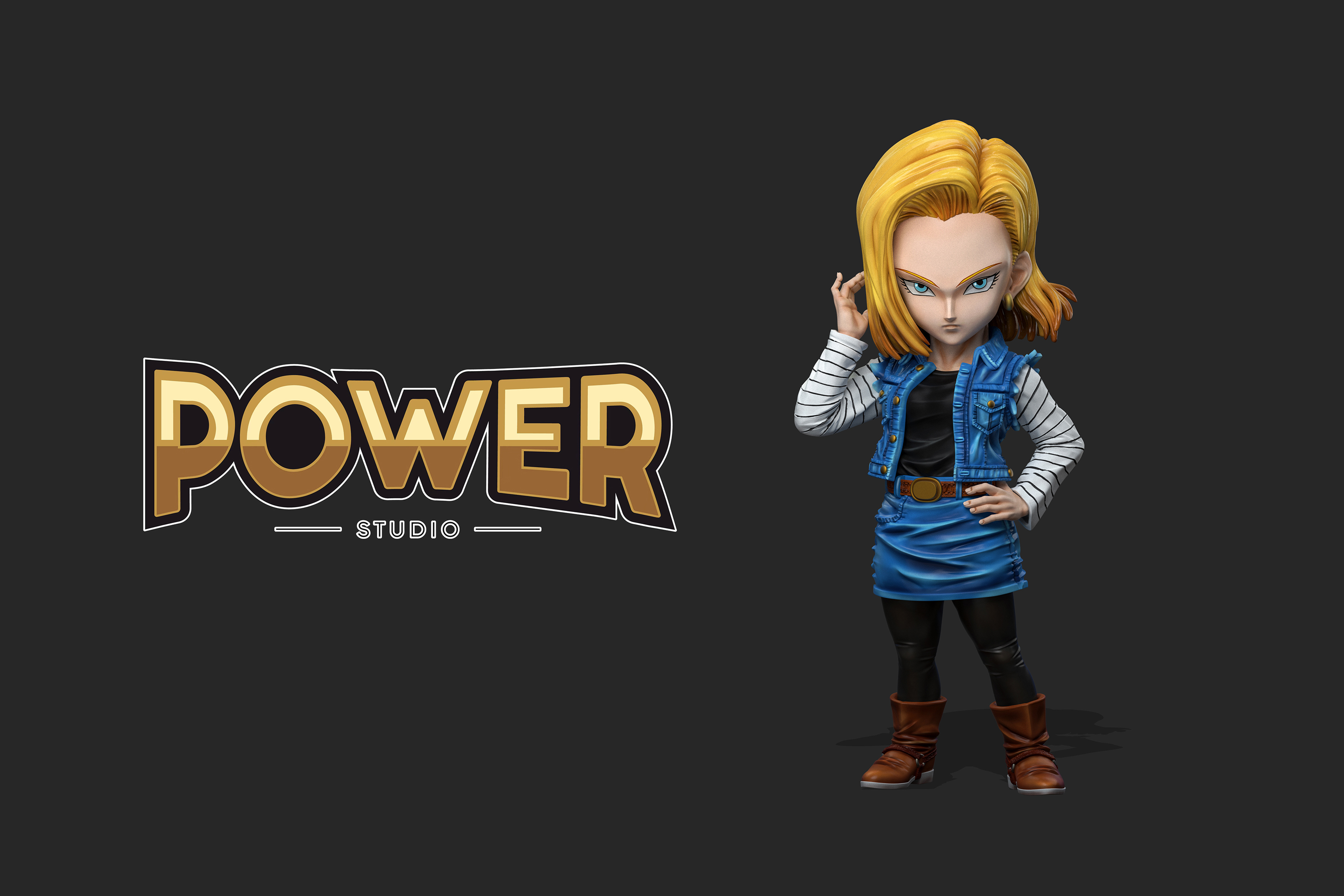 WCF Scale Android 18 - Dragon Ball Statue - Power Studio