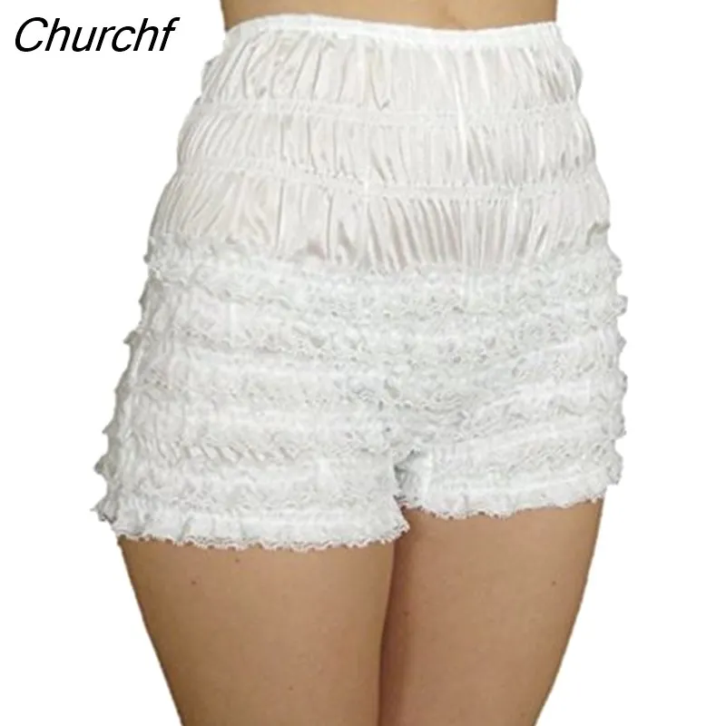 Churchf Women Ladies Solid Lace Frilly Ruffle Knicker Underwear Short ...