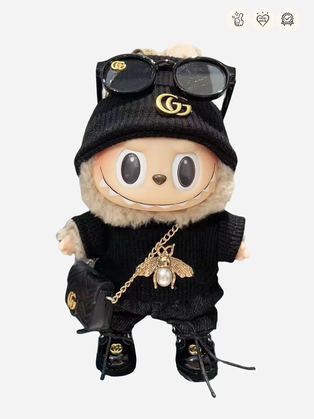 LABUBU Clothes Gucci Black Sweater Outfit