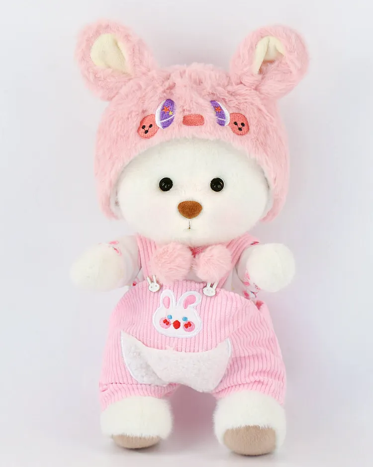 Getahug Pink Starry Bunny Bear | Handmade Jointed Teddy Bear Gift