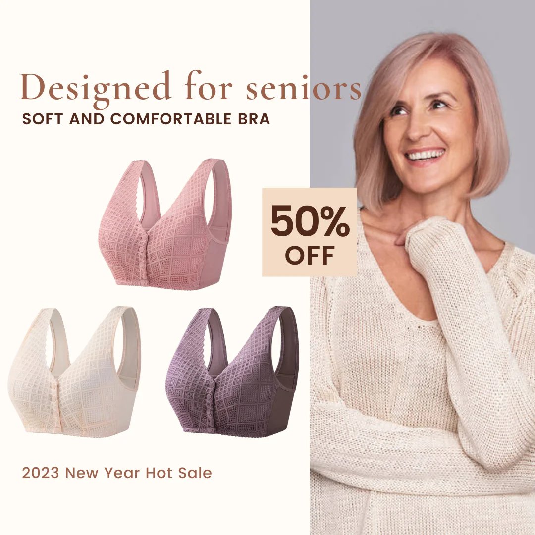 🔥LAST DAY BUY 1 GET 2 FREE🔥 Plus Size Cotton Front Button Bra Skin