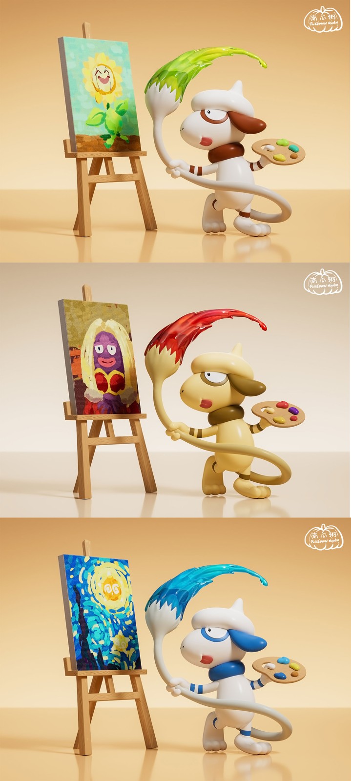 1/20 Scale World Zukan Drawing Smeargle - Pokemon Resin Statue ...