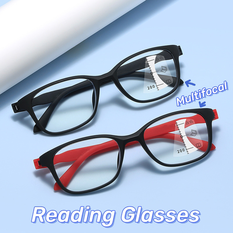 New Anti Blue Light Multifocal Presbyopia Glasses Dual-purpose Reading ...