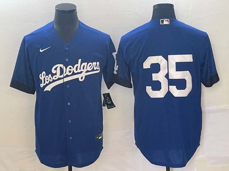 Men's Los Angeles Dodgers Cody Bellinger #35 Royal City Connect Replica ...