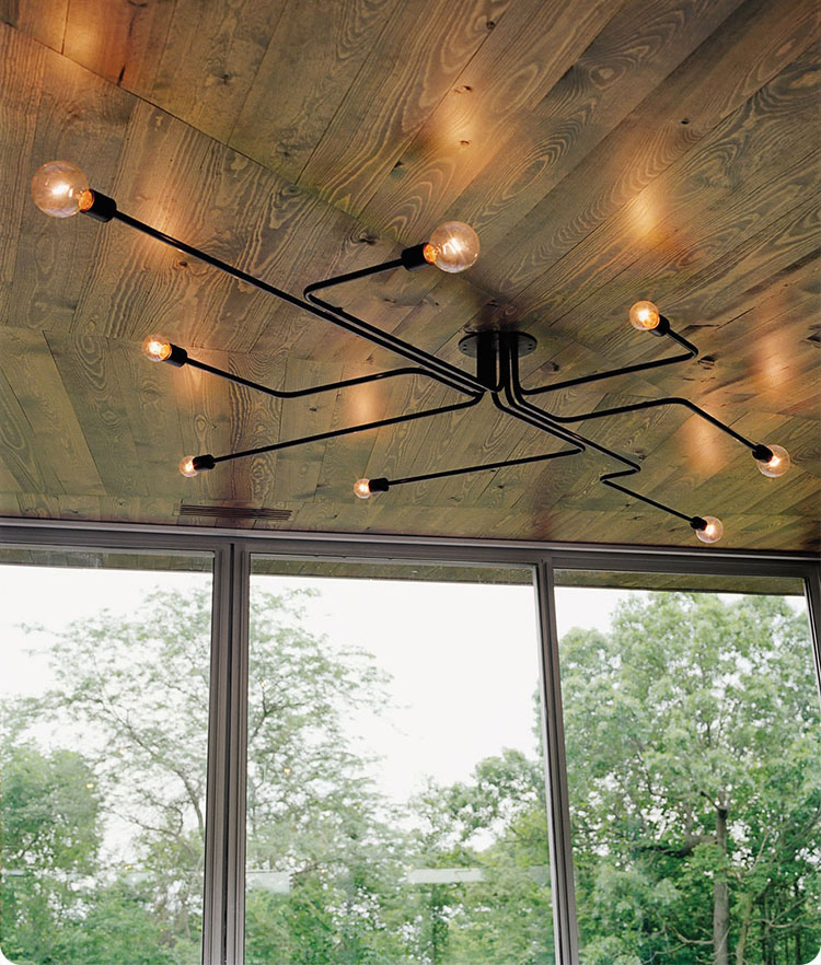 Multiple Rod Wrought Iron Ceiling Lights for Living Room Vintage ...