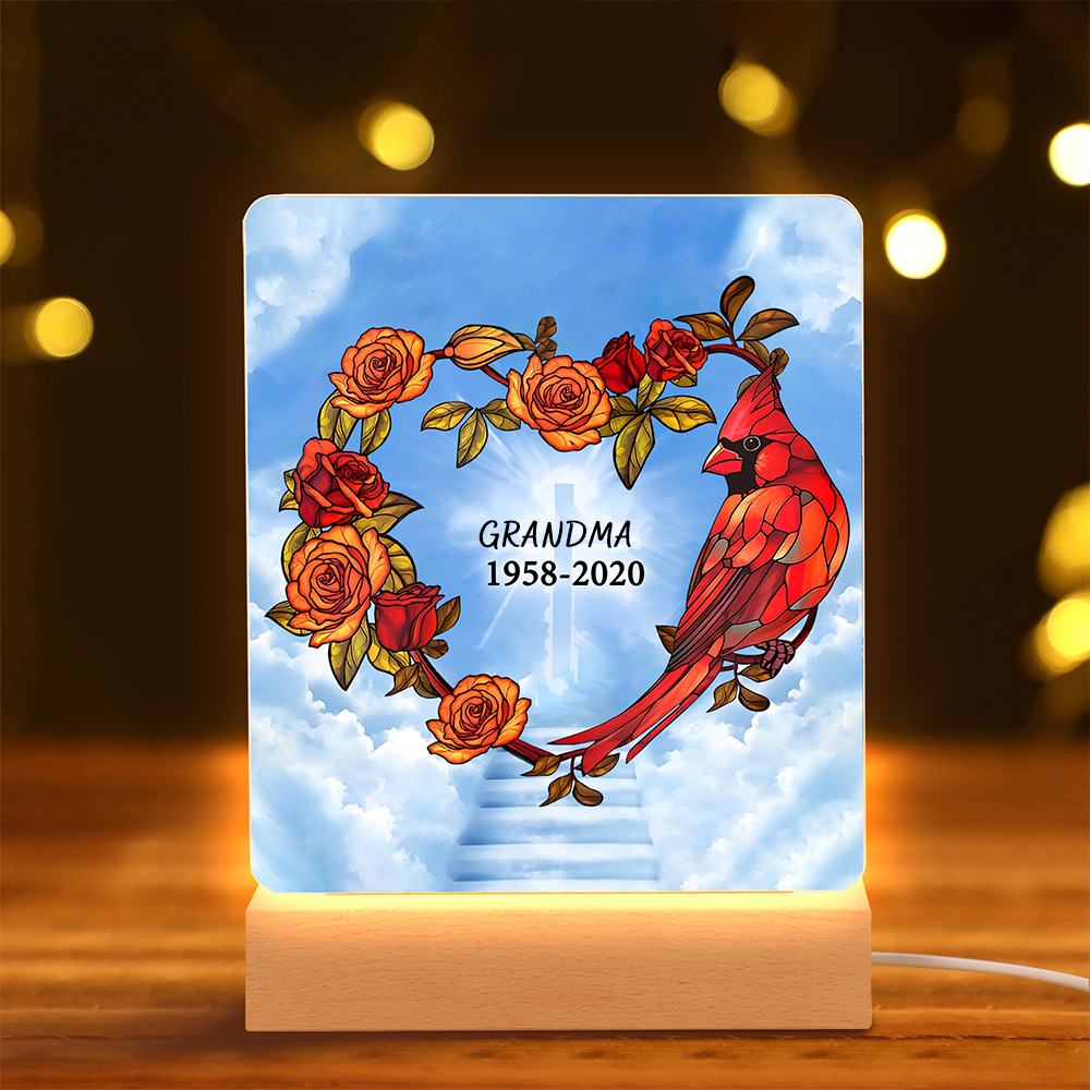 Personalized Memorial Night Light Desktop Decoration, Custom Night ...