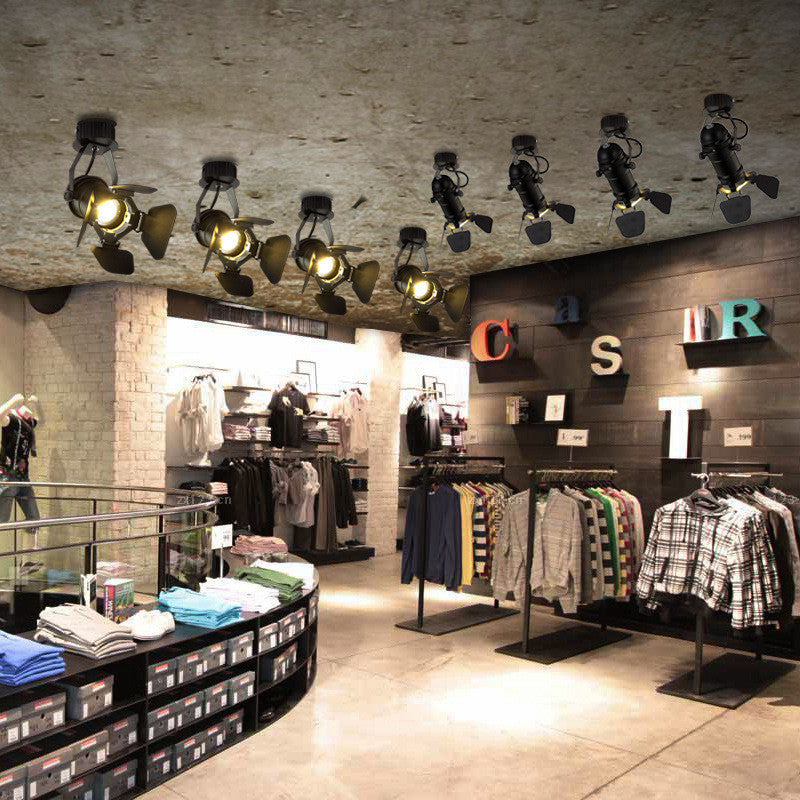 Retro Industrial LED Ceiling Light E27 Bulb Indoor LED Spot Lamp for ...