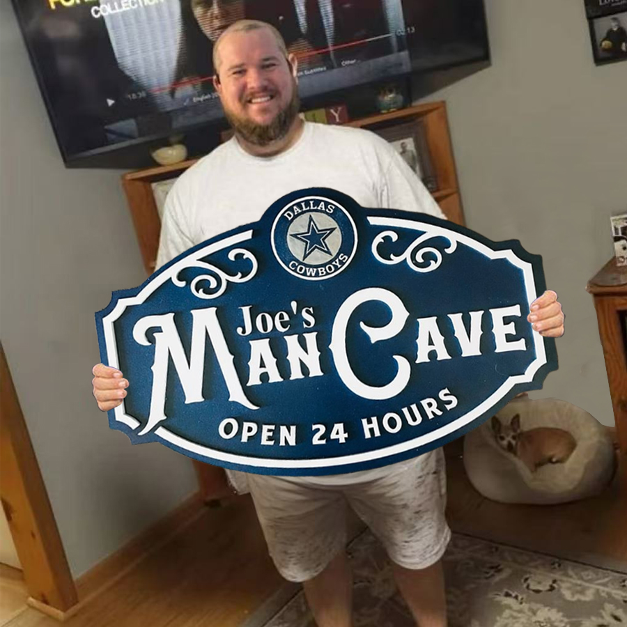 Personalized Name Metal Cave Sign