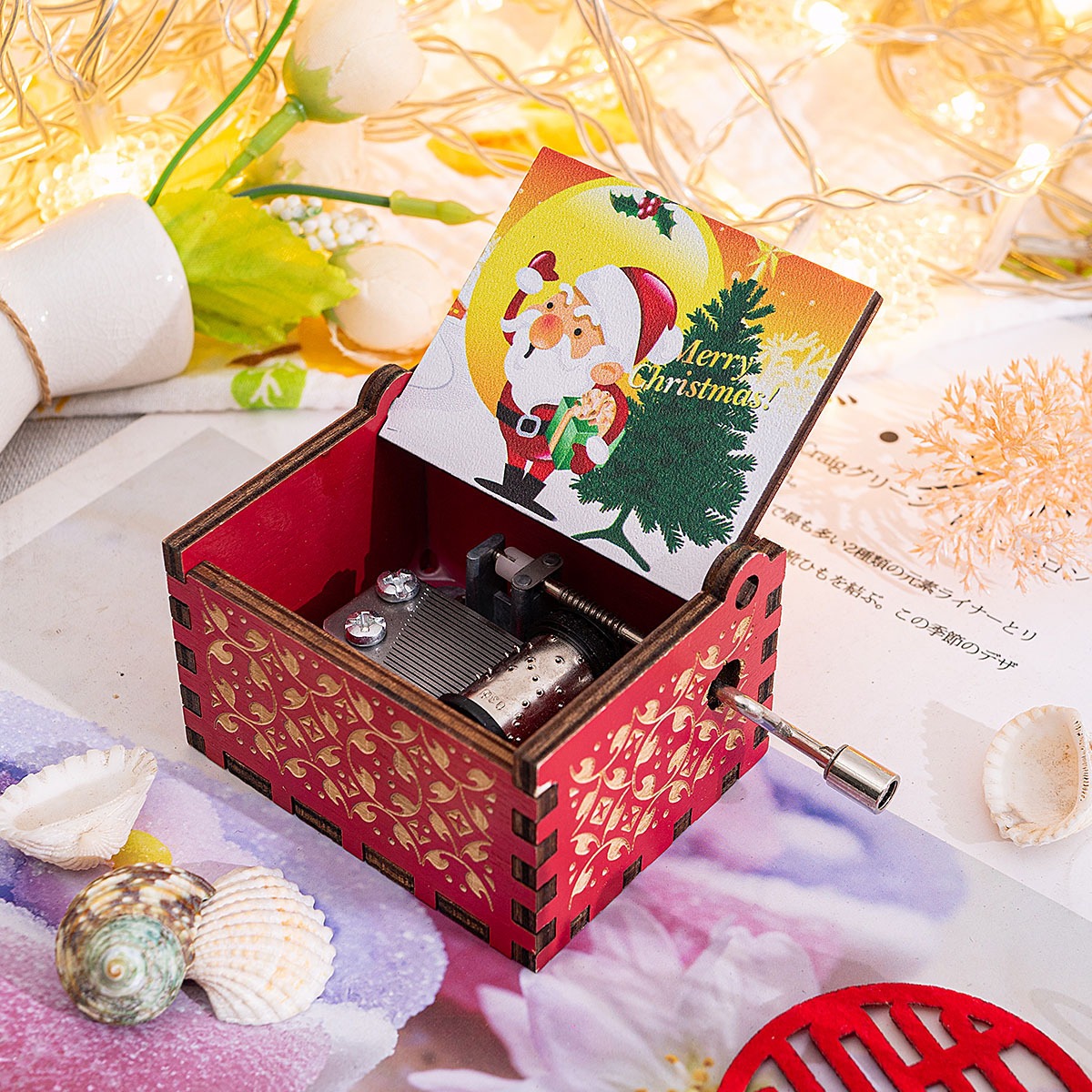 Arkget Shoes | Christmas Tree & Santa Enchanted Hand-Crank Christmas ...