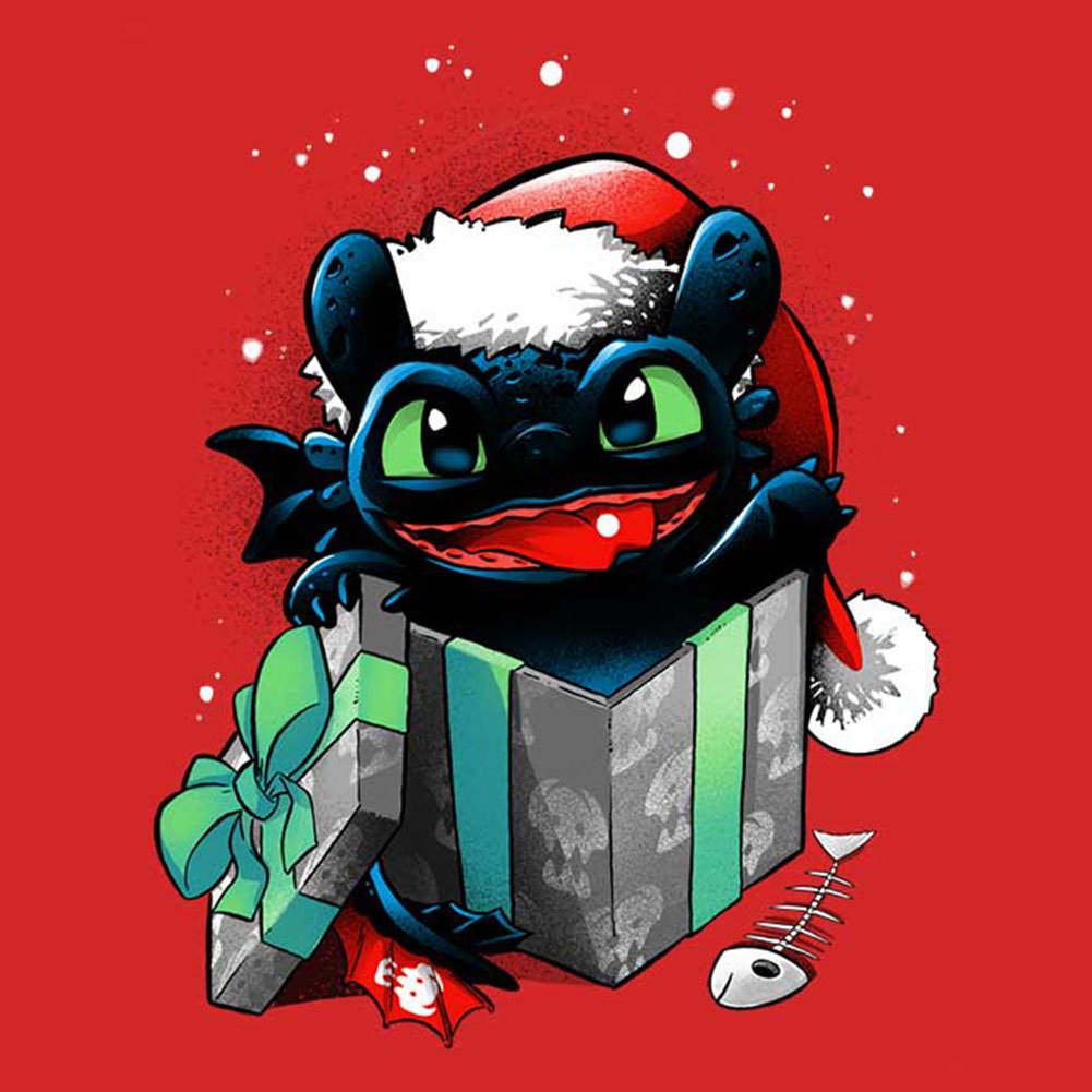 Christmas Cartoon Toothless full round/square drill diamond painting