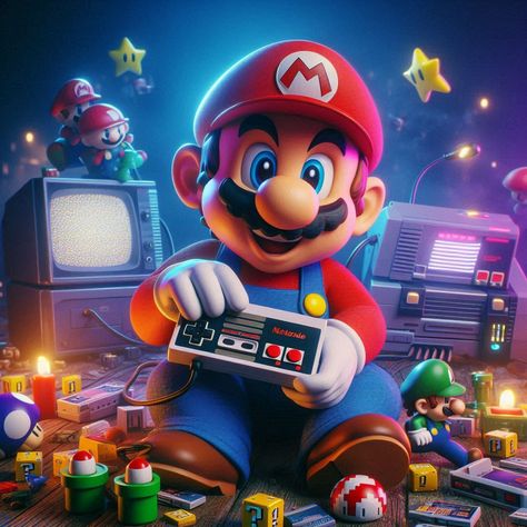 Mario (velvet cloth) Fairy Dust Drills full round/square diamond painting