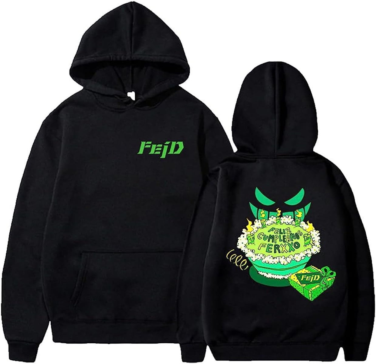Feid Hoodies Pullover Hooded Sweatshirt Feliz Cumpleaños Ferxxo ...