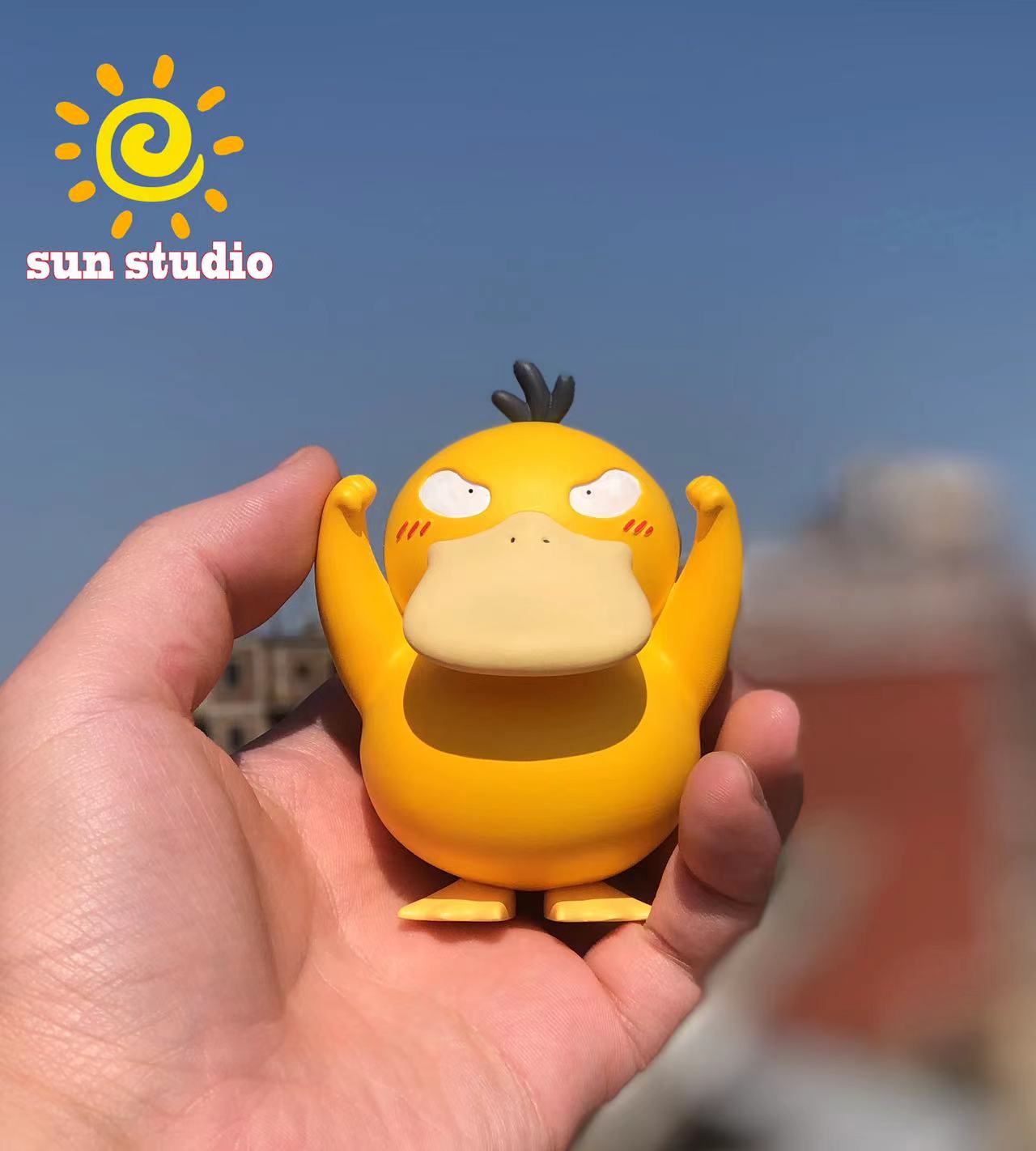 Big & Small Scale Cheering Psyduck - Pokemon Resin Statue - sun Studio ...