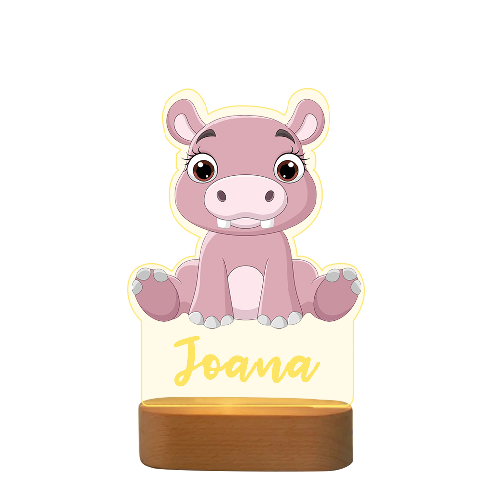 Custom Pink Cow Night Light