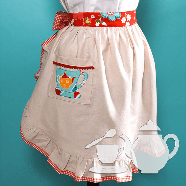 Tea Time Applique Template Set-5pcs