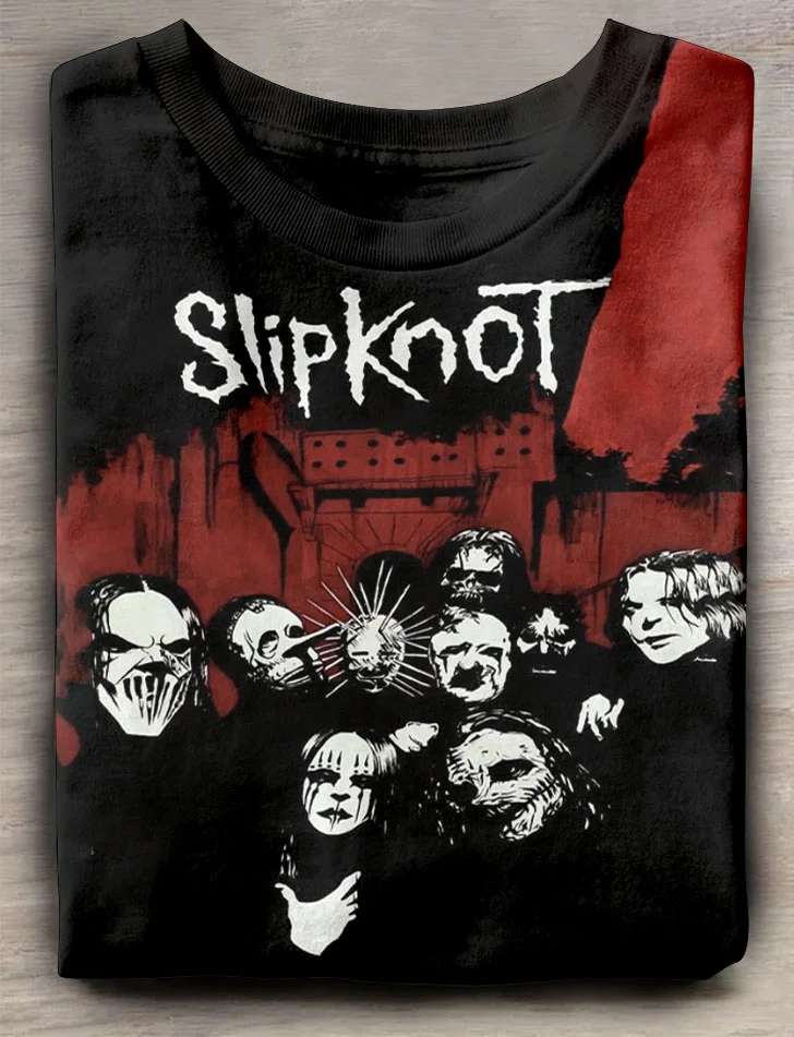 Slipknot Band Art Print Horror T-shirt