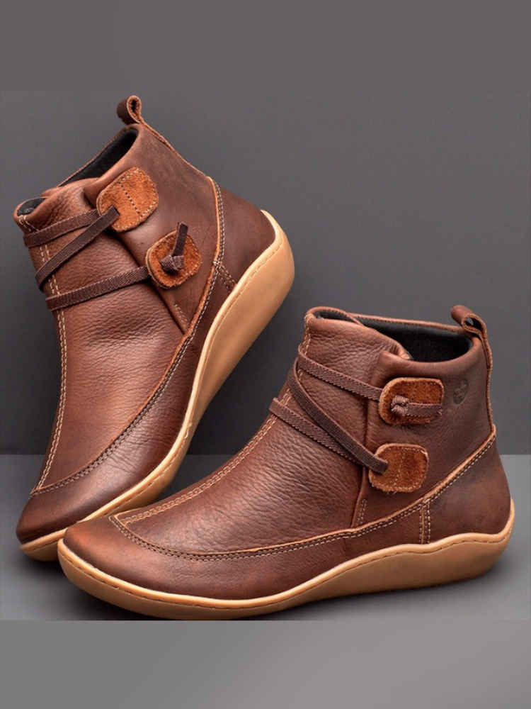 Sports Lace-up Martin Boots Ankle Boots Plus Size | For Senior Ladies ...