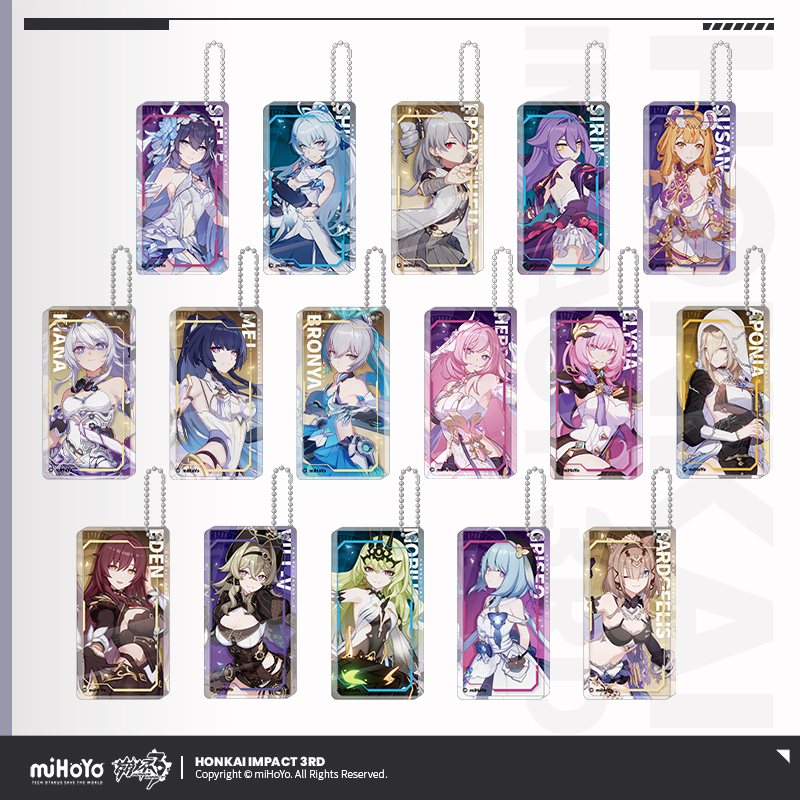 Honkai 3d Keychains [Original Honkai Official Merchandise]
