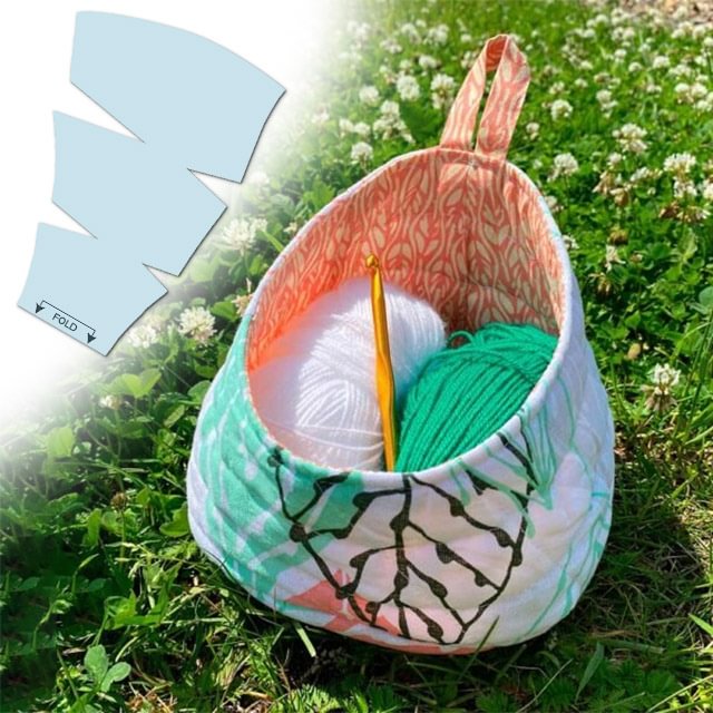 DIY Fabric Bubble Basket -Includes Tutorial + Template