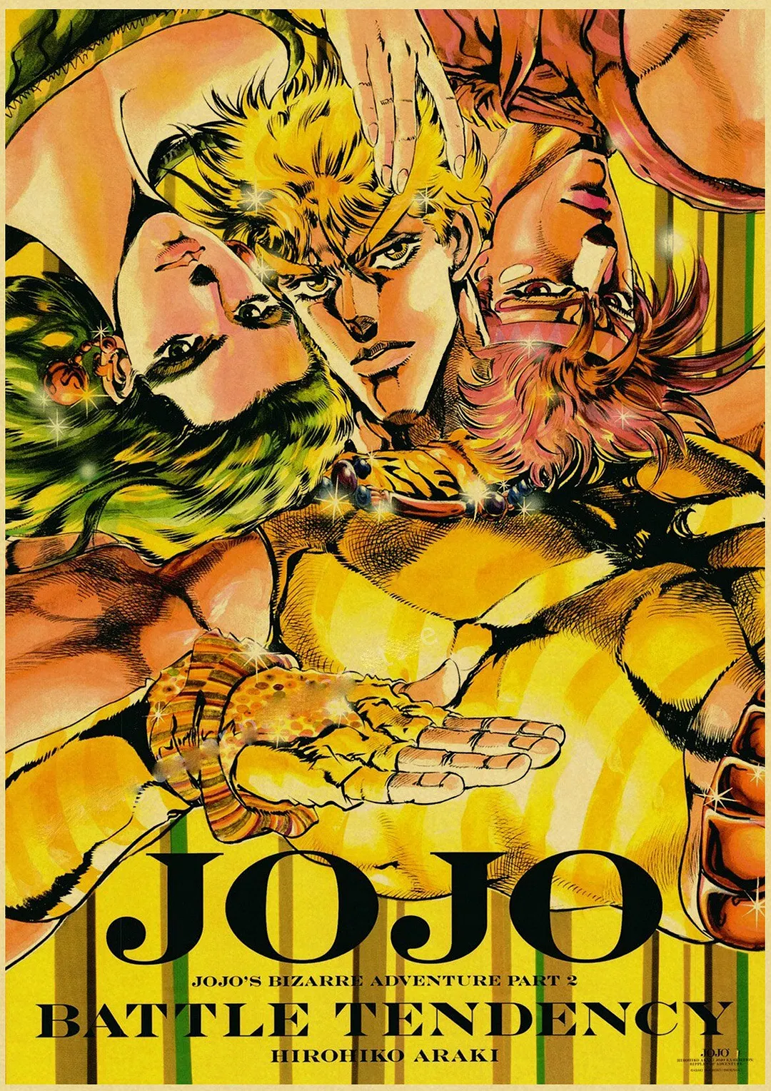 Nigikala JoJo's Bizarre Adventure JOJO Poster Action Anime Retro Poster ...