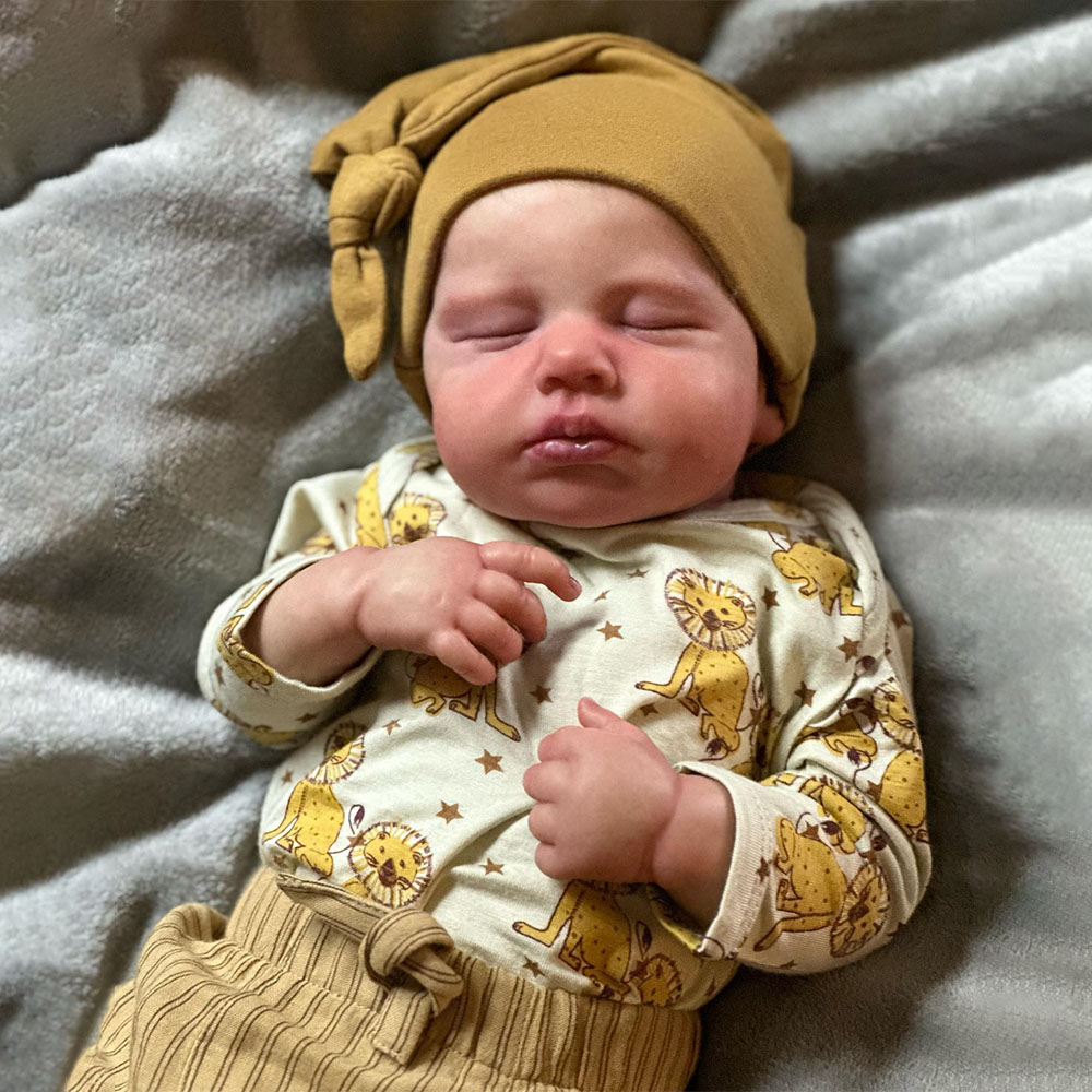 20" Handmade Real Lifelike Reborn Cute Baby Sleeping Boy Jacob with ...