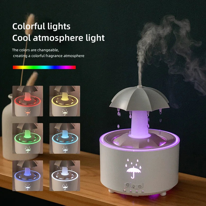 Raindrop Aroma Diffuser & Humidifier – 300ML | Remote Controlled