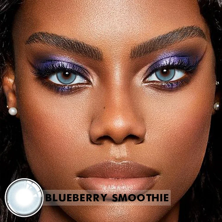 Smoothie Blueberry Colored Contact Lenses,mystic eyes contacts,blue ...